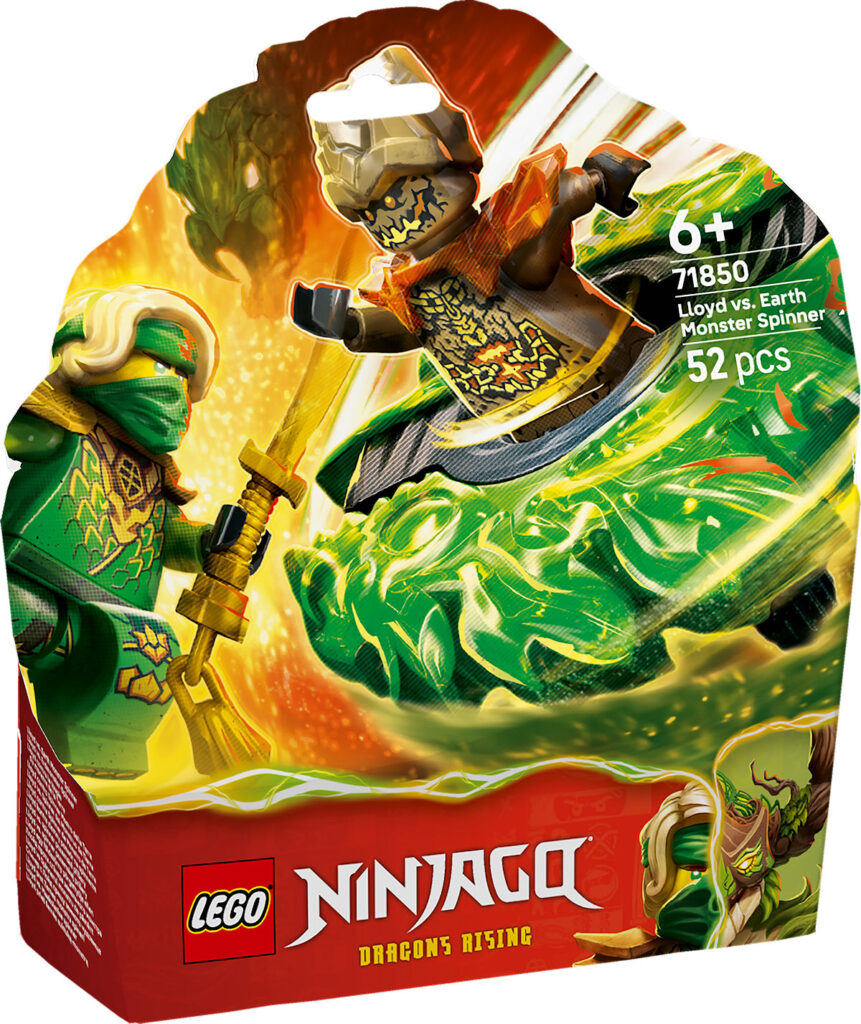 LEGO Ninjago Lloyd vs. aardemonster in spinner – RC Hellevoet